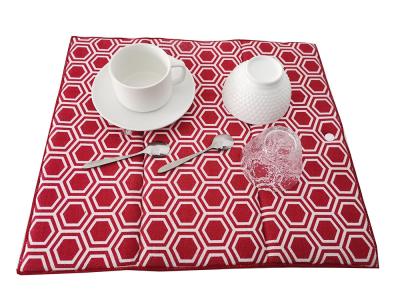 China Microfiber Dish Drying Mat Rack Drain 41x46cm Polyester and Polyamide for sale