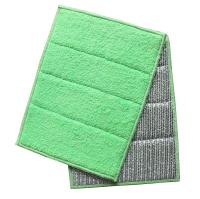 China Kitchen Scouring Sponge Microfiber Cleaning Pad Cloth Green For Dish Washing for sale