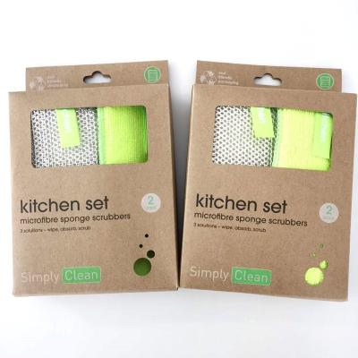 China Heavy Dirty Microfiber Cleaning Pad Cleaning Sponge for sale