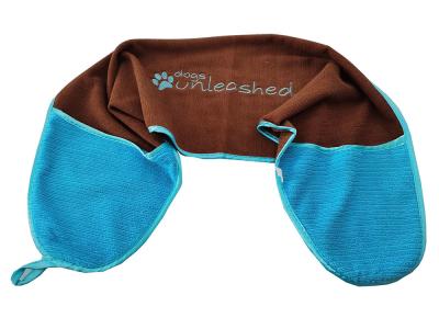 China Puppy Microfiber Pet Towel Microfiber Glove Towel For Dogs Bath Drying for sale
