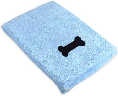 China Large Bath 72x110 Cm Microfiber Pet Towel For Dogs 85 Polyester 15 Polyamide for sale