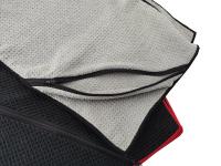 China Microfiber Waffle 100x40cm Absorbent Sports Towel  With Zipper Pocket  Multifunctional for sale