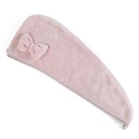 China Pink  Fast Dry Microfiber Absorbent Sports Towel For Curly Hair Turban Headband for sale