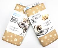 China 14x21inch Microfiber Pet Towel  Water Absorbent Dog Food Bowl Mats for sale
