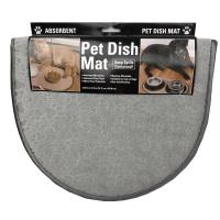 China 14x21inch Microfiber Pet Towel  Water Absorbent Dog Food Bowl Mats for sale