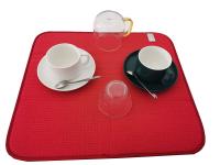 China Waffle Absorbent Dish Drying Mat 16x18Inch Draining Mats For Worktops for sale