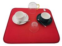 China Waffle Absorbent Dish Drying Mat 16x18Inch Draining Mats For Worktops for sale