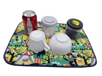 China 30x40cm Foldable Kitchen Mat For Drying Dishes  Dish Drying Mat for sale