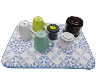 China Microfiber Dish Drying Mat Sublimation Printing Small Size Dish  Mat for sale