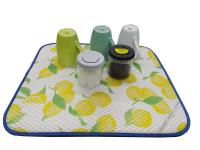 China Microfiber Dish Drying Mat For Dish Drainer  Medium Size Lemon Design for sale