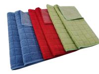 China Dish Cleaning Towel  Dish Drying Rags With Scrubbing Mesh for sale