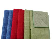 China Dish Cleaning Towel  Dish Drying Rags With Scrubbing Mesh for sale