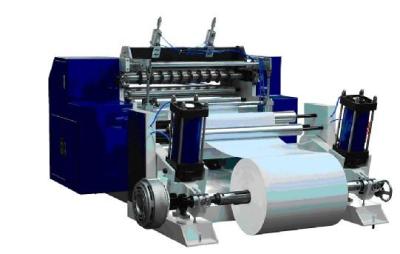 China Coreless POS Paper Roll Slitting Rewinding Machine 700mm Width 150m/min for sale