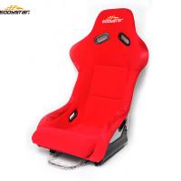 China Red Racing Style Car Wide Racing Seats Professional Fiberglass Car Seat for sale
