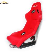 China Red Racing Style Car Wide Racing Seats Professional Fiberglass Car Seat for sale