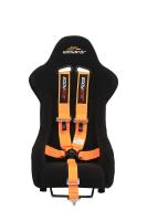 China EDDYSTAR Nylon Drift Car Racing Seat Belt Orange Color 5 Point Seat Belt for sale