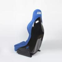 China EDDYSTAR Luxury Blue Soft Bucket Racing Seat Customized Racing Car Chair for sale
