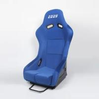 China EDDYSTAR Luxury Blue Soft Bucket Racing Seat Customized Racing Car Chair for sale