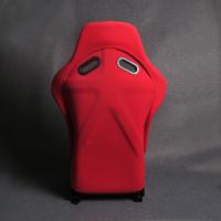 China Velvet Material Red Racing Seats Customizable Soft Racing Bucket Seats for sale