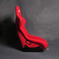 China Velvet Material Red Racing Seats Customizable Soft Racing Bucket Seats for sale
