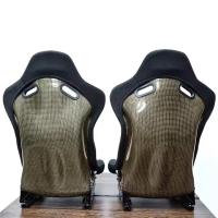 China Large Size Bucket Racing Seat Cushion Customizable Logo Black Racing Seats for sale