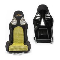 China EDDYSTAR Fiberglass Adjustable Racing Seat Easy Installation Racing Car Chair for sale