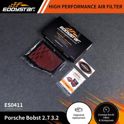 China EDDYSTAR High Flow Air Filter for Porsche Bobst 2.7 3.2 with Up to 60,000 Miles Filter Life and ES0411 OE Number for sale