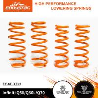 China EDDYSTAR High-Stiffness Progressive Sport Lowering Springs Set of 4 for Infiniti Q50 Q50L Q70 for sale