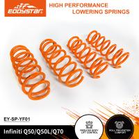 China EDDYSTAR High-Stiffness Progressive Sport Lowering Springs Set of 4 for Infiniti Q50 Q50L Q70 for sale