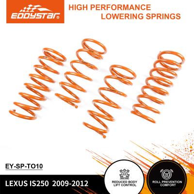 China EDDYSTAR Sport Lowering Springs with 1.5 Inches Drop Height Limited Lifetime Warranty and Intermediate Installation Difficulty for LEXUS ES250 ES200 ES300 ES350 IS250 IS250C IS300 for sale