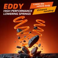 China EDDYSTAR High-Stiffness Sport Lowering Springs with Progressive Spring Rate and Precision Fitment for Audi A3 A4 for sale