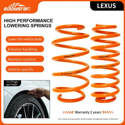 China EDDYSTAR High-Stiffness Sport Lowering Springs with 20% Stiffer Front and 15% Stiffer Rear for Improved Stability in LEXUS ES250 ES200 ES300 ES350 IS250 IS250C IS300 for sale