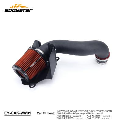 China EDDYSTAR Cold Air Intake System For VW Golf GTI R / Audi A3 S3 MQB 1.8T 2.0T 2015+ for sale