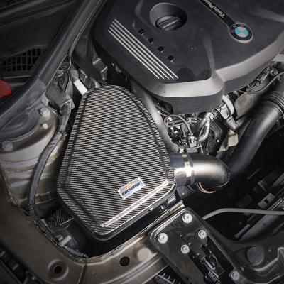 China EDDYSTAR Carbon Fiber Airbox Intake System For BMW 320i 330i F30 F32 B48 2.0T 2017-2019 for sale