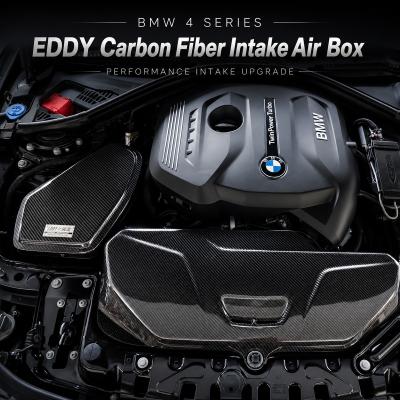 China EDDYSTAR Carbon Fiber Airbox Intake System For BMW 425i F32 F36 B48 2.0T 2017-2019 for sale