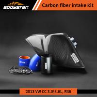 China EDDYSTAR Carbon Fiber Airbox Intake System For VW CC R36 3.6L VR6 BWS BLV 2008-2017 for sale