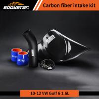 China EDDYSTAR Carbon Fiber Airbox Intake System For VW Golf 6 1.6L EA111 2010-2012 for sale