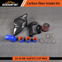 China EDDYSTAR Carbon Fiber Airbox Intake System For VW Golf GTI Mk6 2.0T EA888 2010-2013 for sale