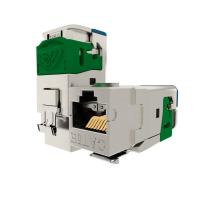 China RJ45 Shielded Toolless 180 Degree Cat5e STP Keystone Jack 125V 1.5A for sale