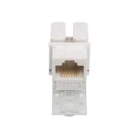 China RJ45 CAT5 Keystone Jack 180 Degree Female Connector 125V 1.5A for sale