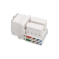 China RJ45 CAT5 Keystone Jack 180 Degree Female Connector 125V 1.5A for sale