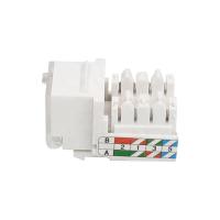 China RJ45 CAT5 Keystone Jack 180 Degree Female Connector 125V 1.5A for sale