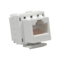 China Cat5 RJ45 keystone jack 180 degree female jack for sale