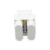 China Cat5 RJ45 keystone jack 180 degree female jack for sale