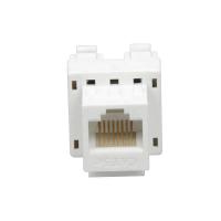 China Cat5 RJ45 keystone jack 180 degree female jack for sale