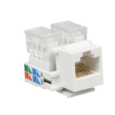 China RJ45 UTP Ethernet Female Keystone cat5e modular jack for sale