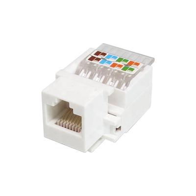 China Toolless 8P8C UTP Cat5E Keystone Jack 125V 1.5A for Network Wiring for sale