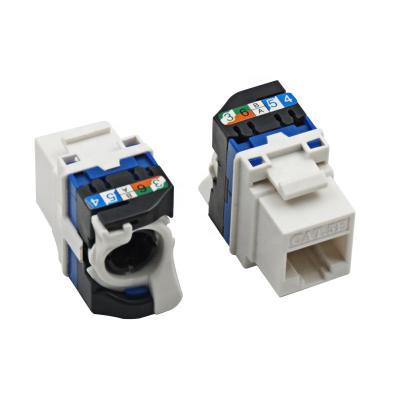 China RJ45 Cat5e 8p8c 90 Degree Keystone Jack Cat6a Verbinder for sale