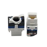 China RJ45 Cat5e 8p8c 90 Degree Keystone Jack Cat6a Verbinder for sale