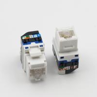 China RJ45 CAT5E UTP Ethernet Keystone Jack Modular Connector 125V 1.5A for sale